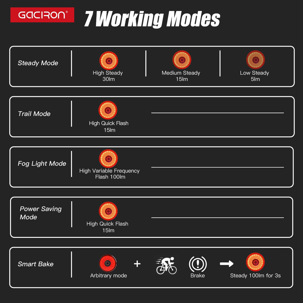 Gaciron（ガシロン）リアライト LOOP-100 (Carbon fiber housing) – Gaciron公式ストア